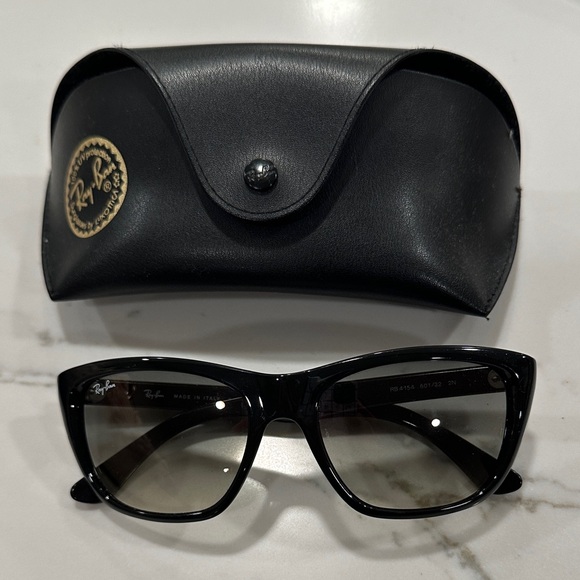 Ray-Ban | Accessories | Rayban Rb454 Black Sunglasses With Case | Poshmark